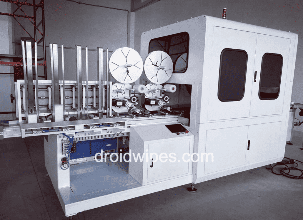 Robotic Wet Wipes Lid Applicator / Wet Capping Machine